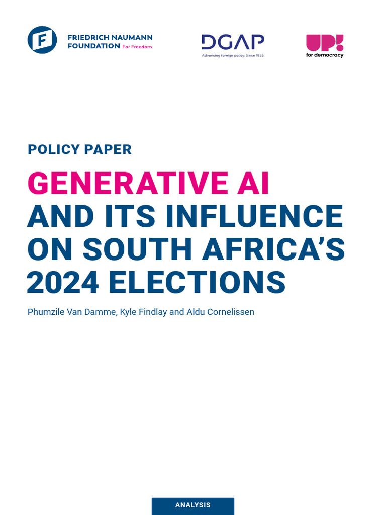 Policy Paper AI on South Africa's 2024 Electons PDF | PDF | South ...