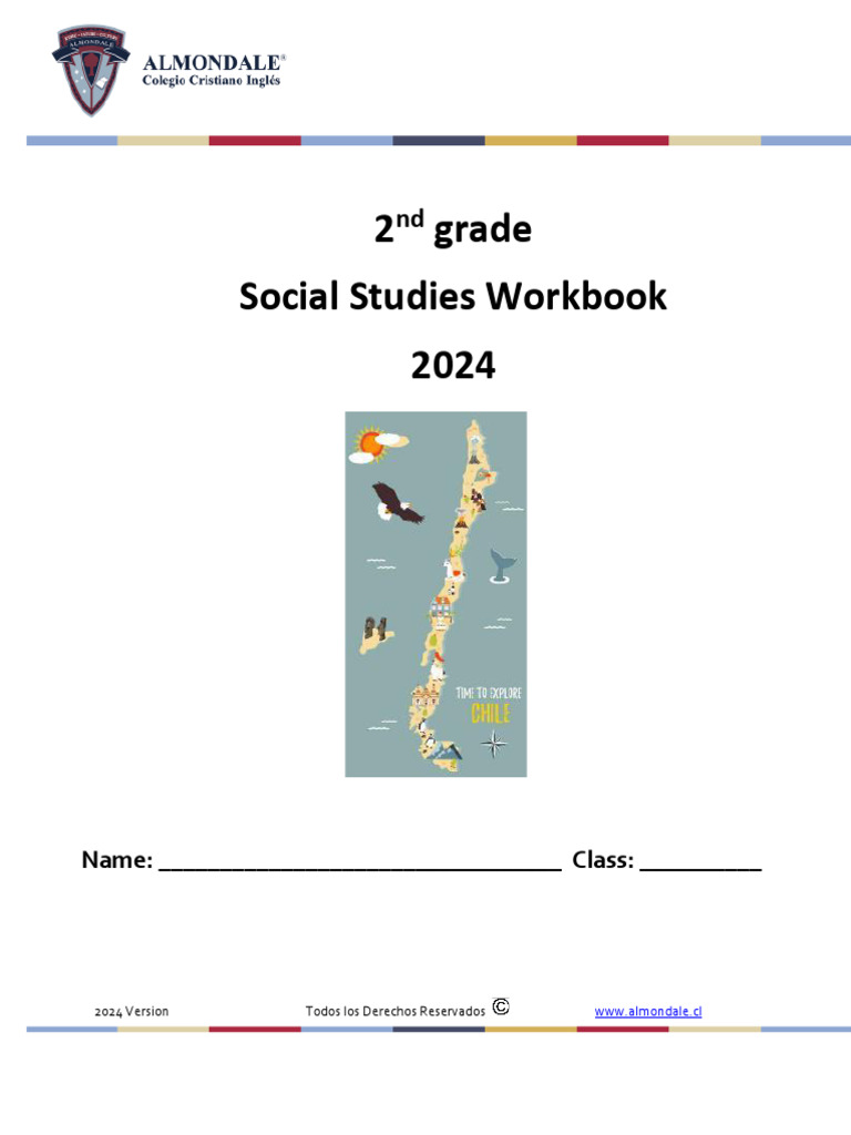 2nd Grade Social Studies Workbook 2024 | PDF | Classroom | Chile