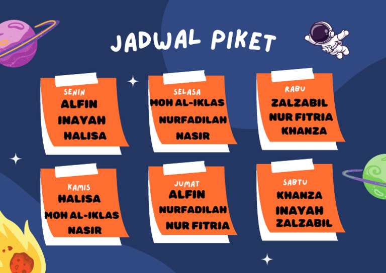 Hijau Bergaris Tabel Jadwal Pelajaran Sekolah Dasar Kelas VI | PDF