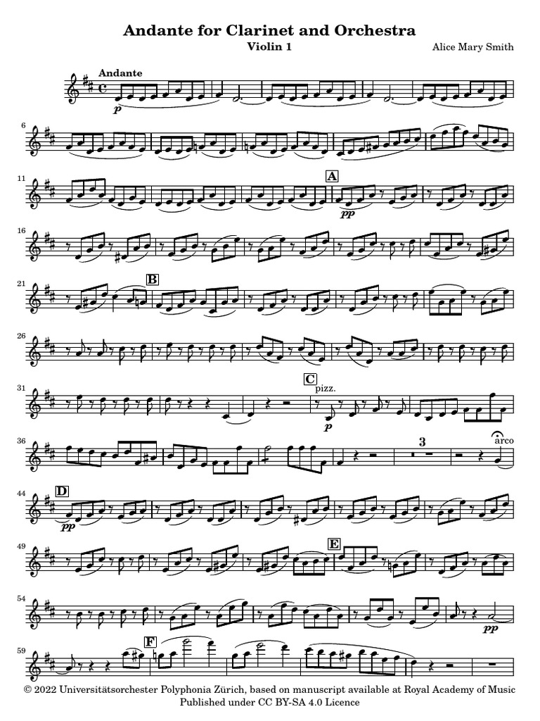 Violin 1 | PDF