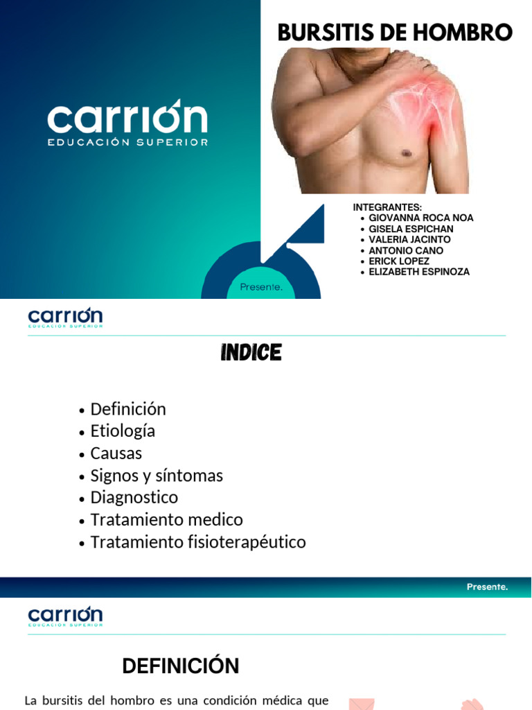 Bursitis de Hombro | PDF | Hombro | Medicina
