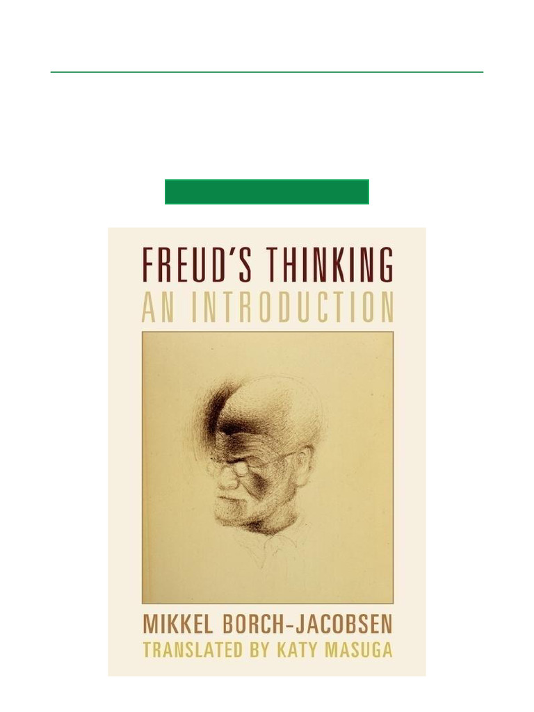 Freud's Thinking An Introduction All Format Download | PDF ...