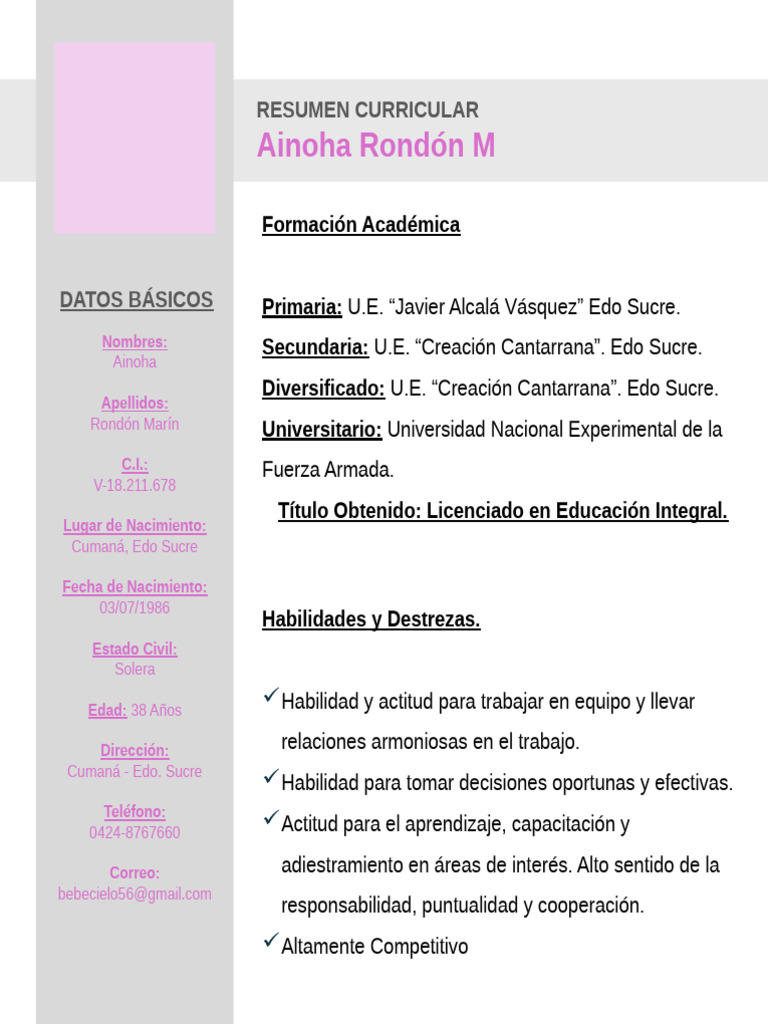Ainoha Rondón | PDF