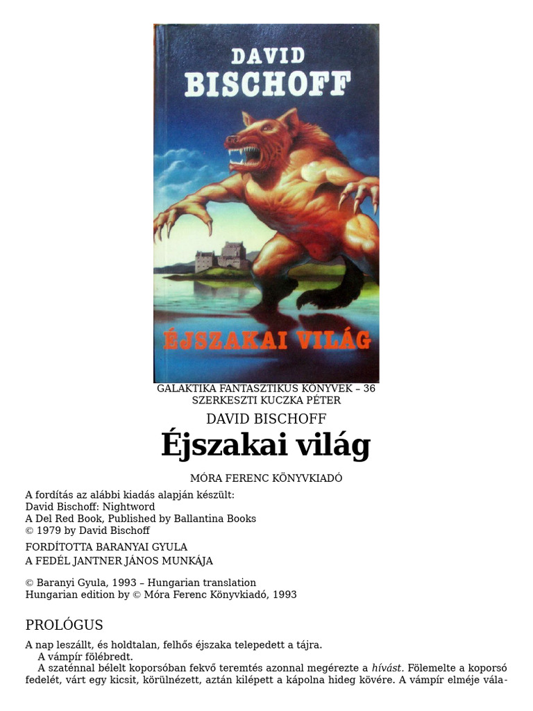 36-David Bischoff - Éjszakai világ | PDF