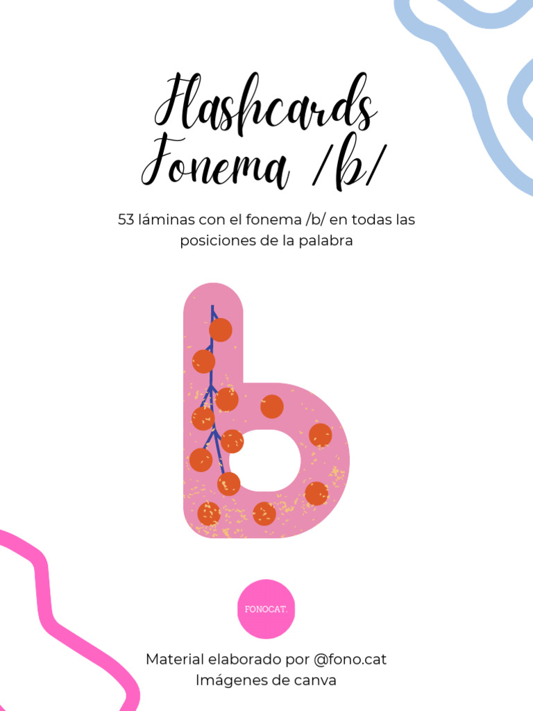 Flashcards Fonema B | PDF