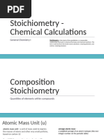 Stoichiometry Formula Sheet | PDF