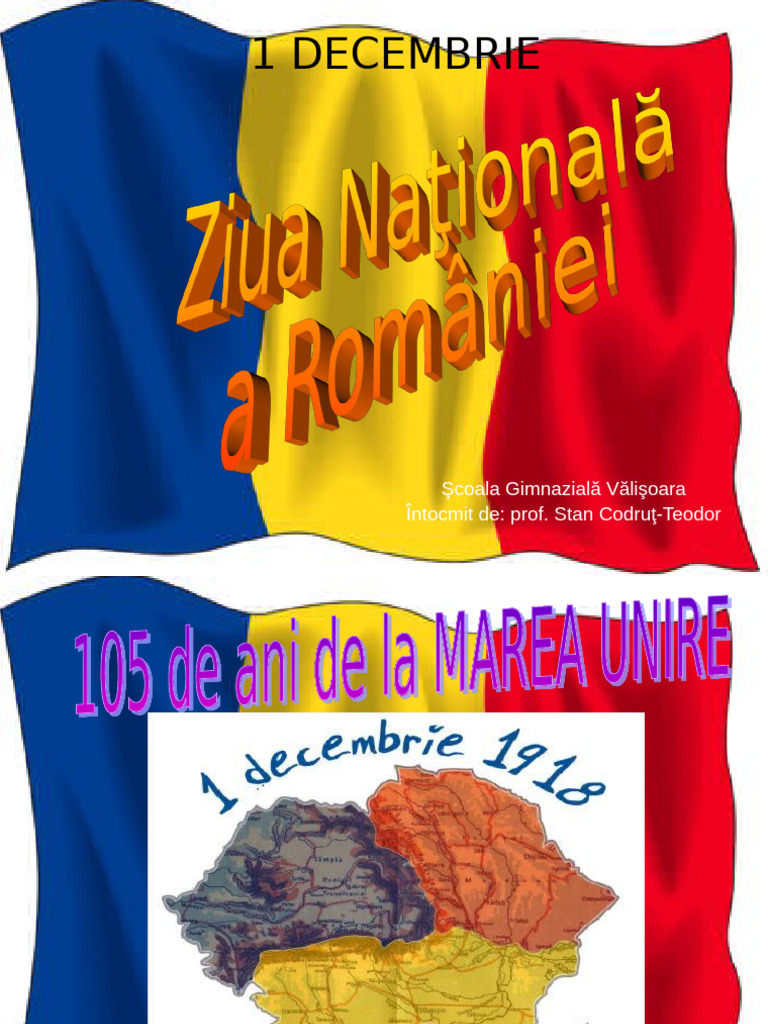 Prezentare 1 Decembrie | PDF