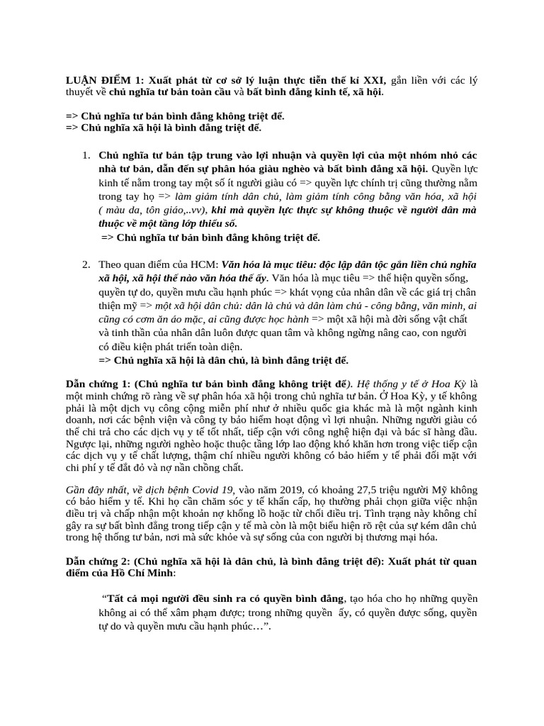 XHCN Dân CH Xét Theo VH XH | PDF