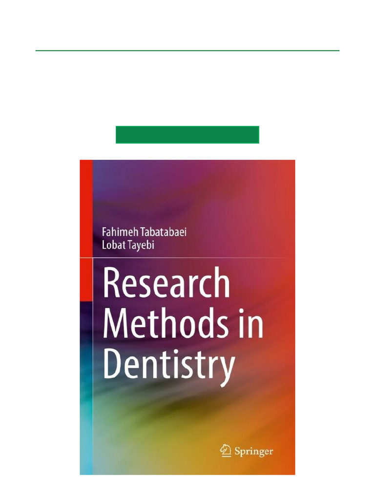 Research Methodology in Dentistry | PDF | Hypothesis | Methodology
