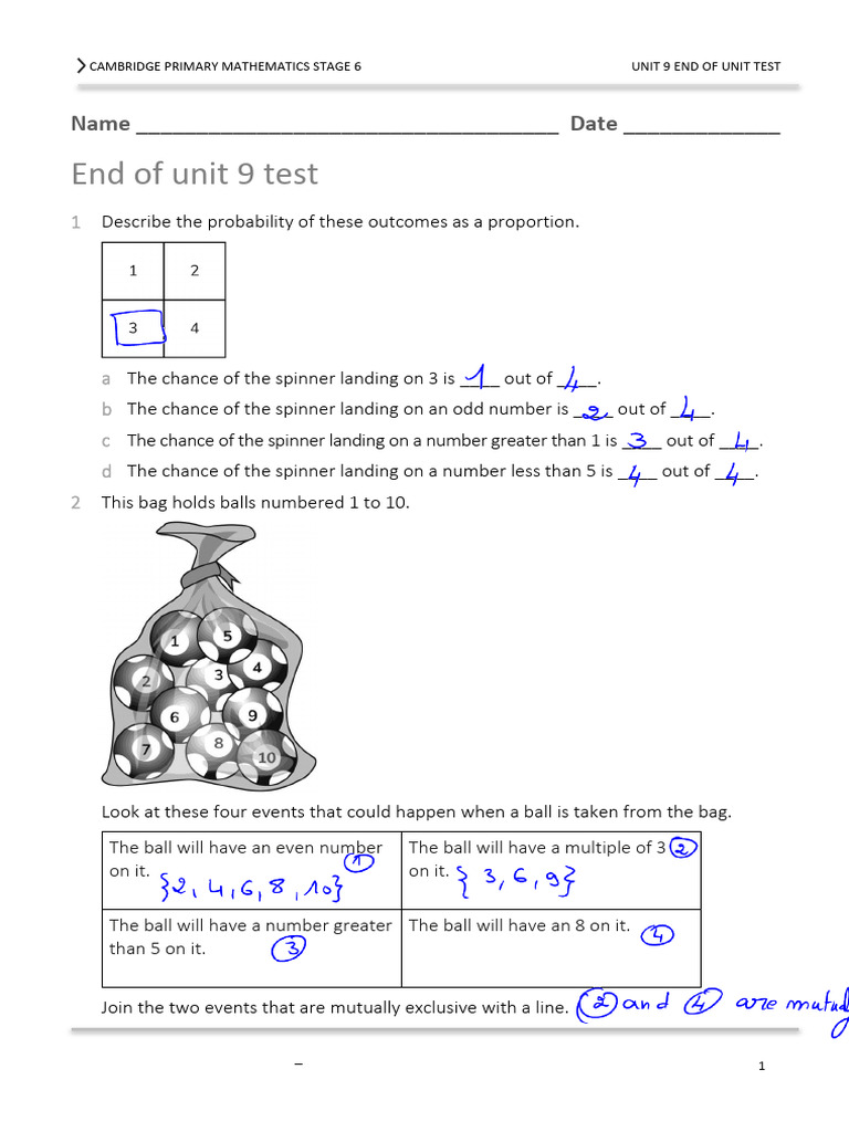 Booklet Revision Unit 9 (Answer Key) | PDF