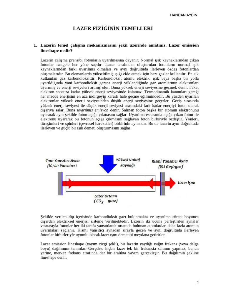 Lazer Fiziğinin Temelleri | PDF
