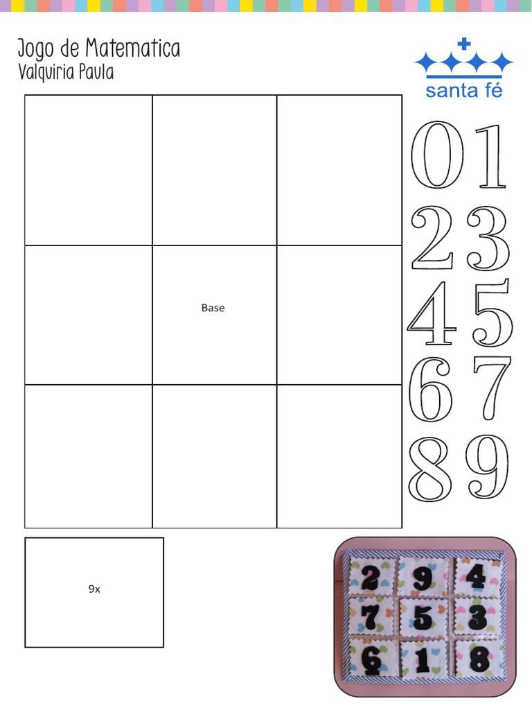 Caderno de Moldes Jogo Matematica | PDF