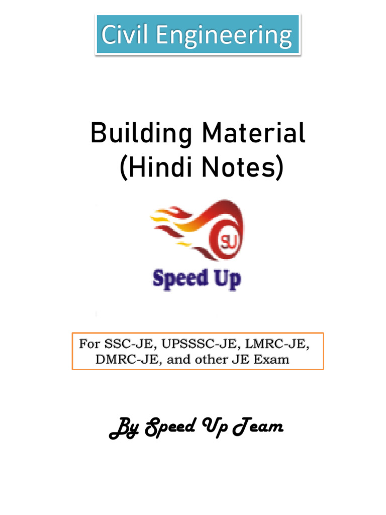Building Materials Hindi Notes Vivek Sir Umang | PDF | Rock (Geology ...