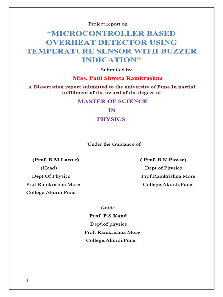 Microcontroller Project 1 | PDF | Rectifier | Power Supply
