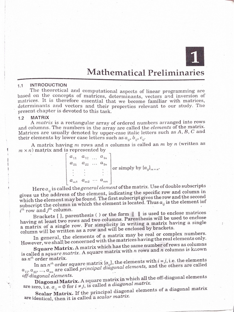 chapter 1 linear programming | PDF