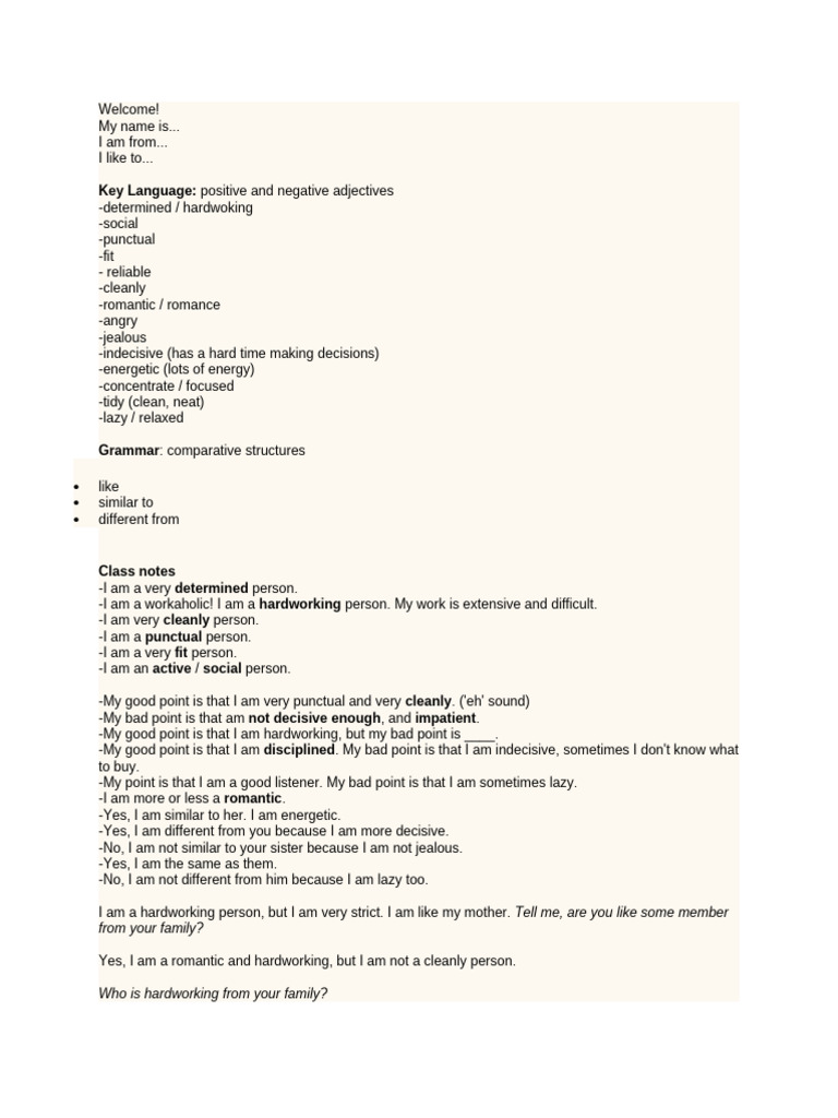 Good Points and Bad Points | PDF | Linguistics | Learning