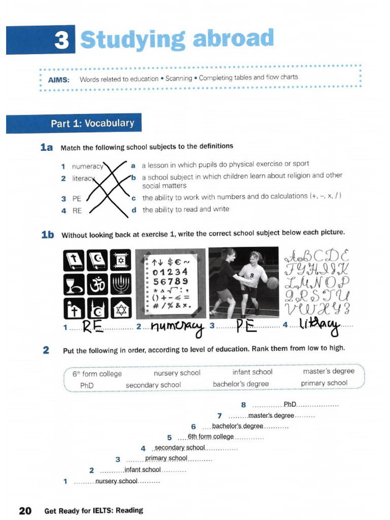 Get Ready For IELTS Reading Pre-Intermediate A2+ (ORG) Unit 3-6 | PDF