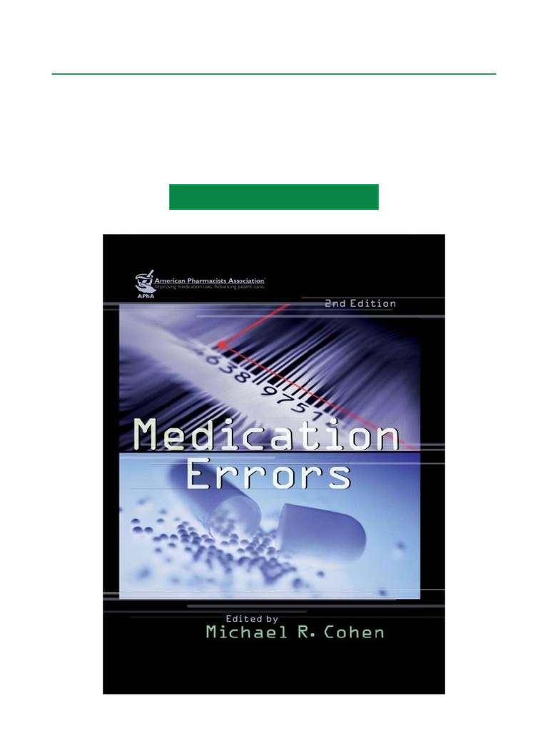 Medication Errors, 2nd Edition Full MOBI Ebook | PDF