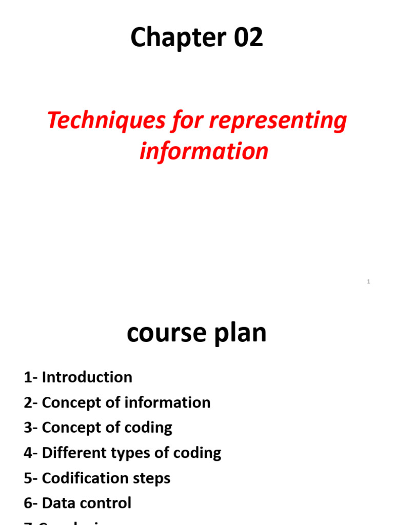 Chapter02 - Techniques For Representing Information | PDF | Information | Data