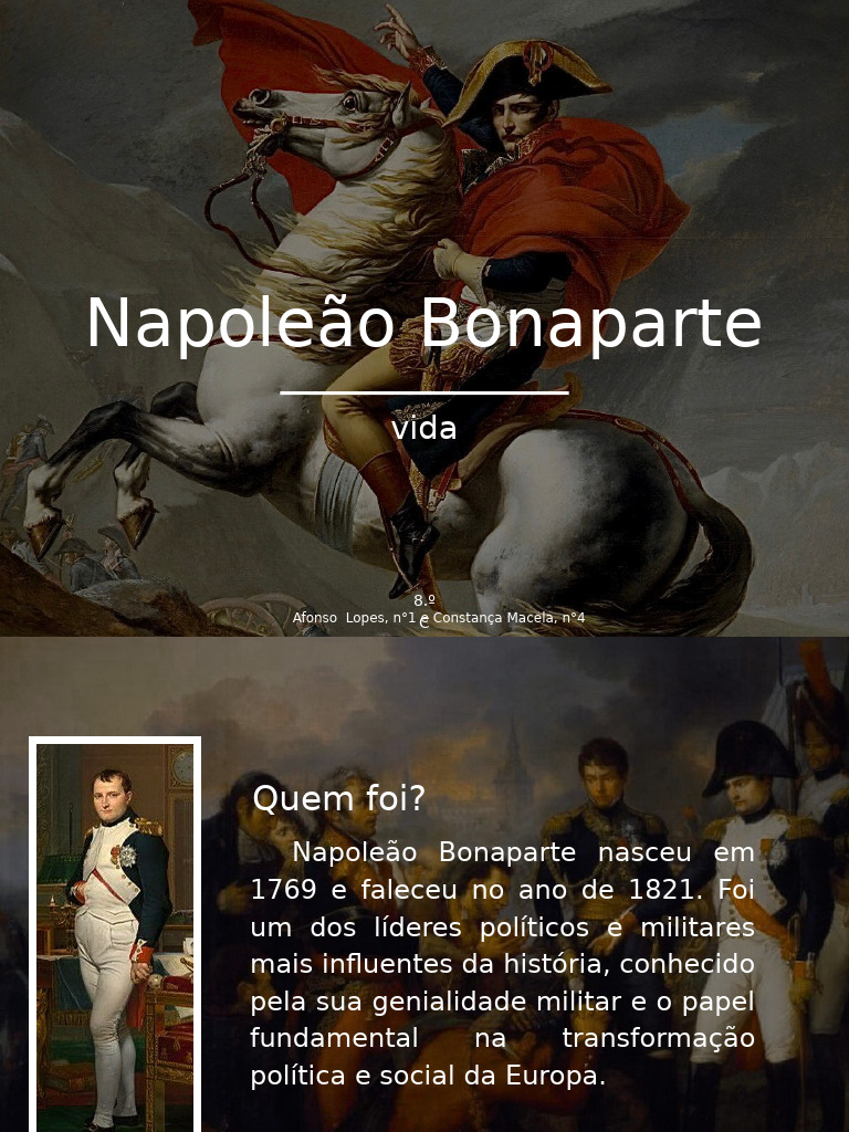 A Vida E Queda De Napoleão Bonaparte Pdf Napoleão Primeiro