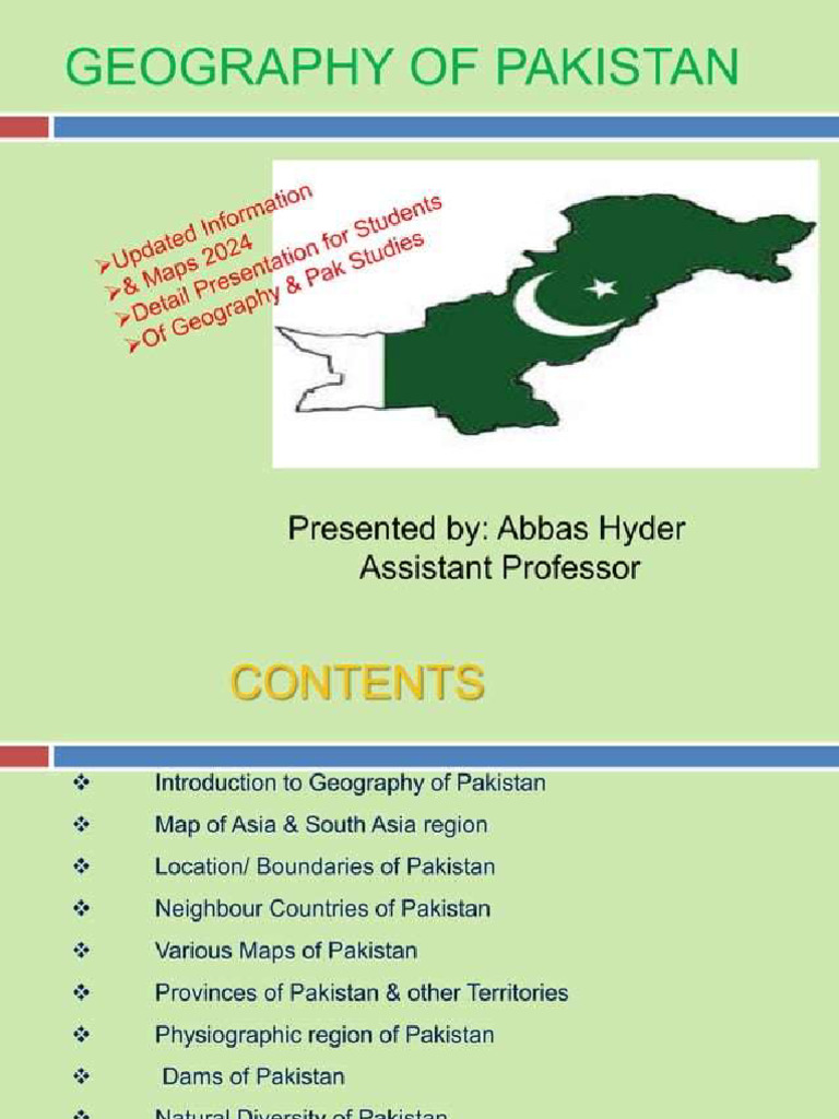 Geography of Pakistan | PDF
