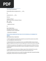 Adjournment Application Format | PDF