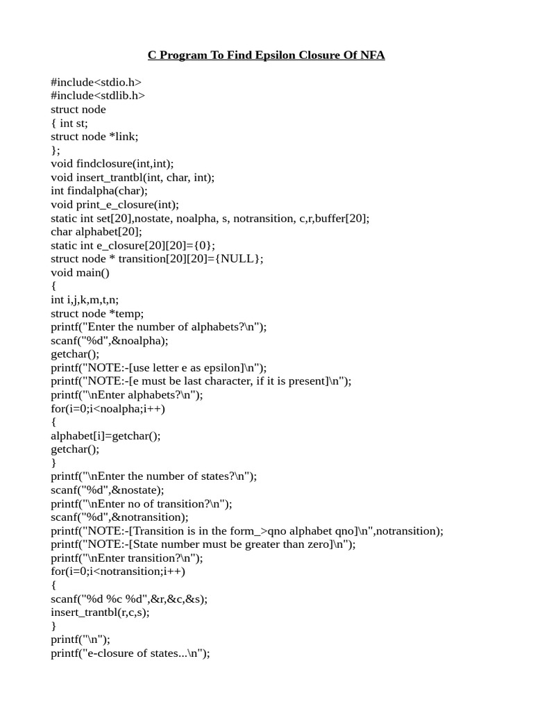 Compiler Lab Experiment 8 Program | PDF | C++ | Software Development