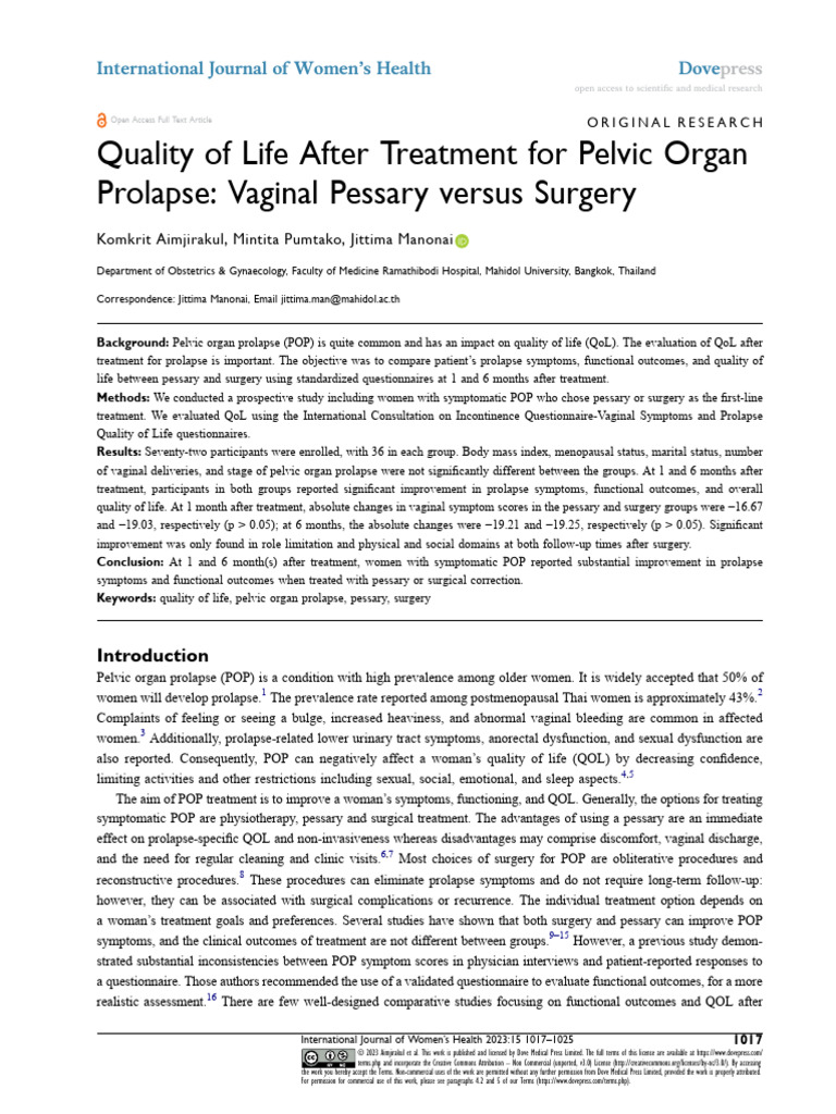 IJWH-406048-quality-of-life-after-treatment-for-pelvic-organ-prolapse ...