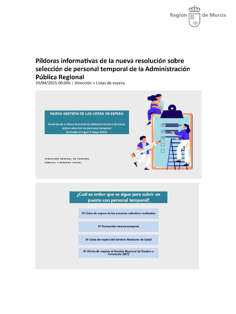 Pildoras Informativas Nueva Gestion | PDF