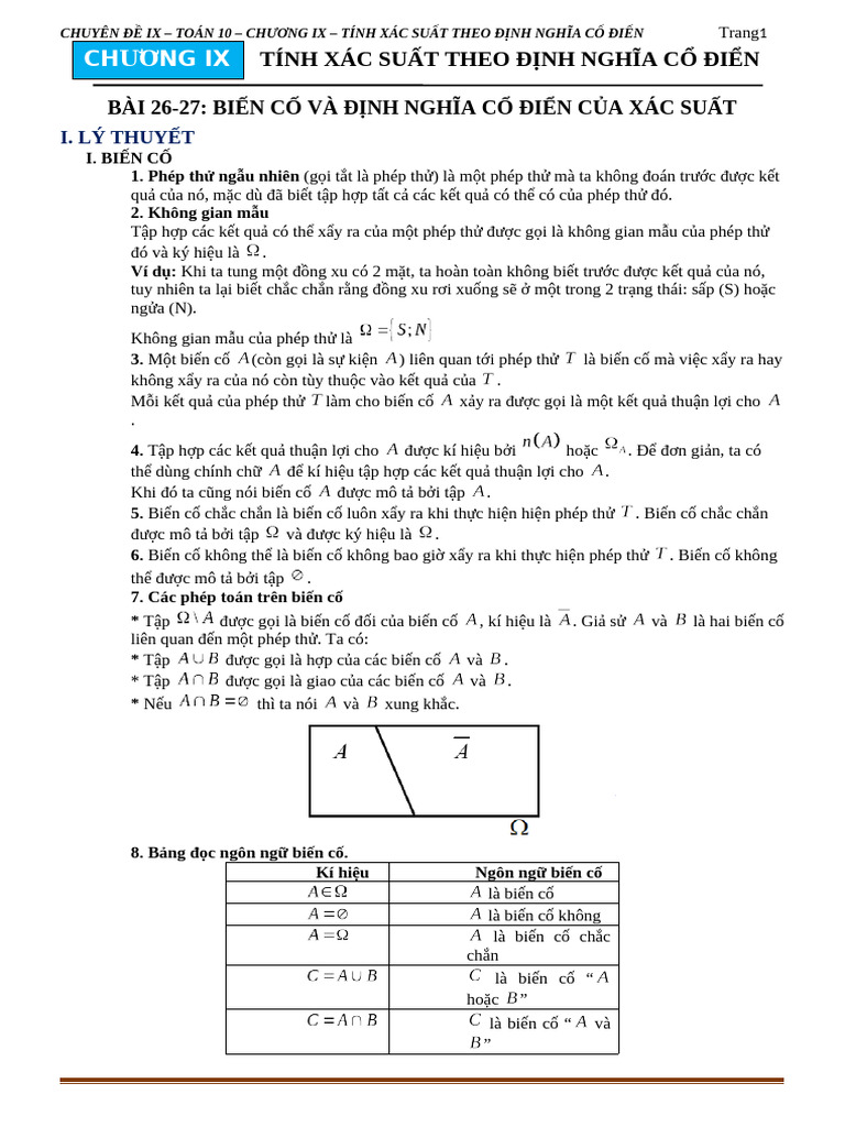 TOAN-10_B27,28_C9_XAC-SUAT_TU-LUAN_DE | PDF