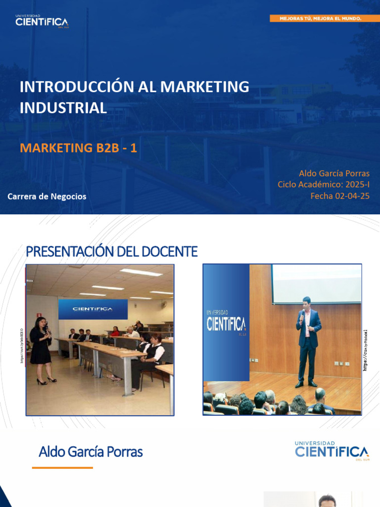 Sesión 1 - Marketing B2B | PDF | Marketing | Mercado (economía)