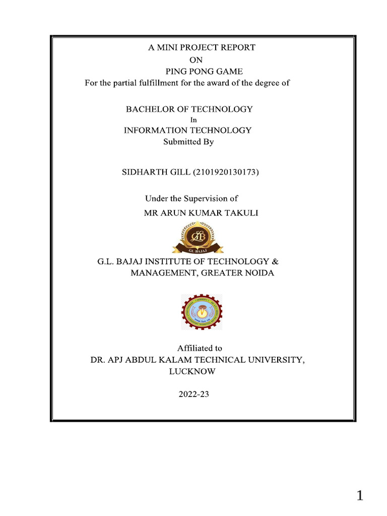 ITMini Project Sidharth | PDF