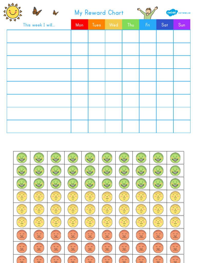 Meu Quadro de Recompensas Semanal | PDF