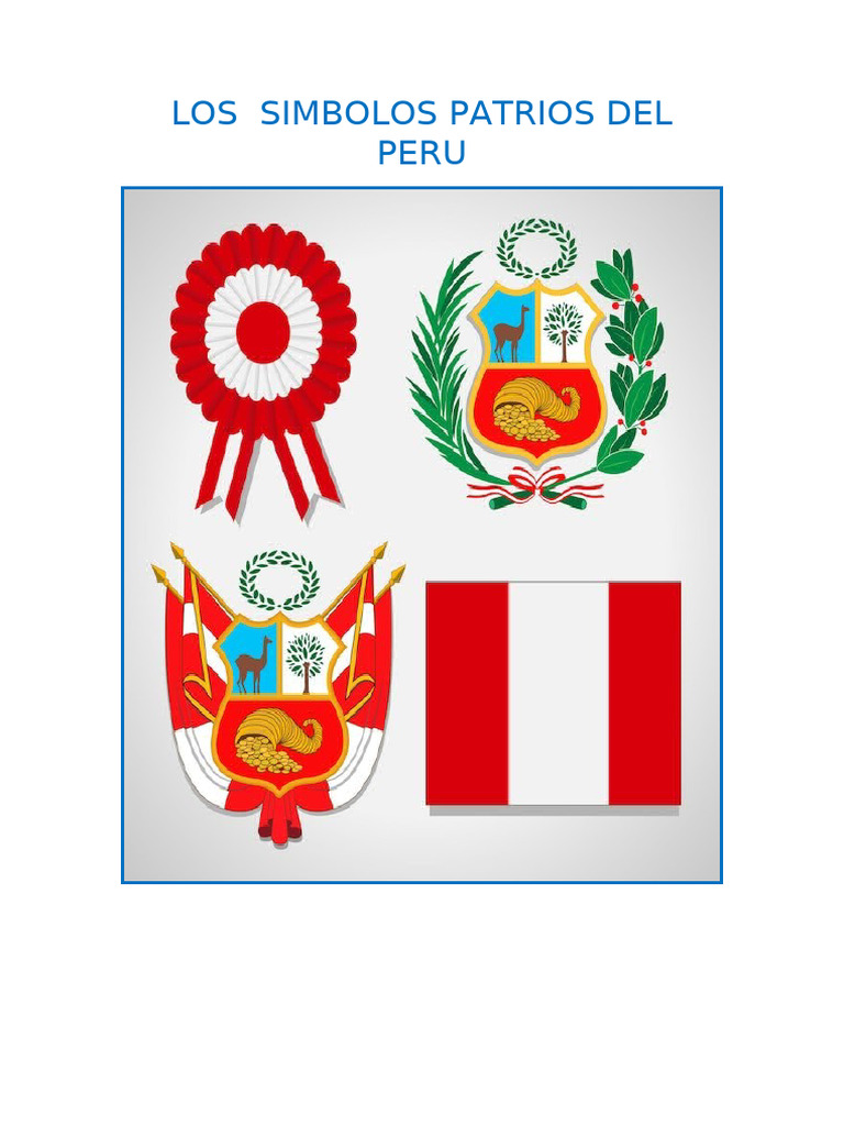 Los Simbolos Patrios Del Peru | PDF