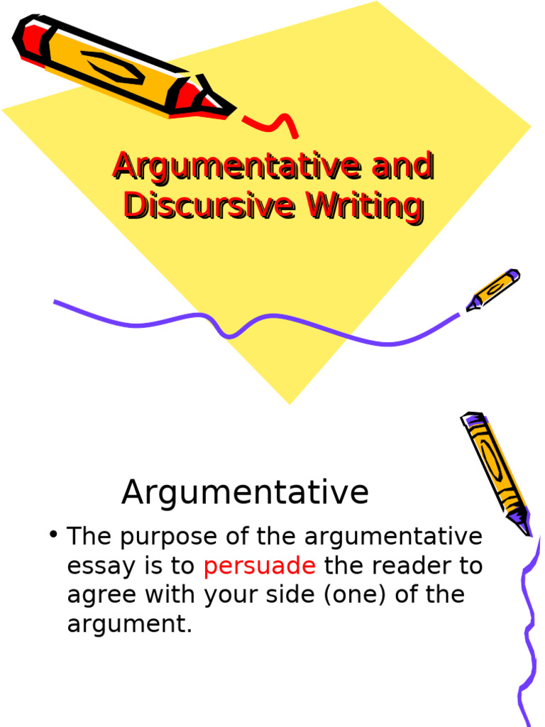 Discursive Writing and Argumentativestwufff | PDF | Argument | Essays