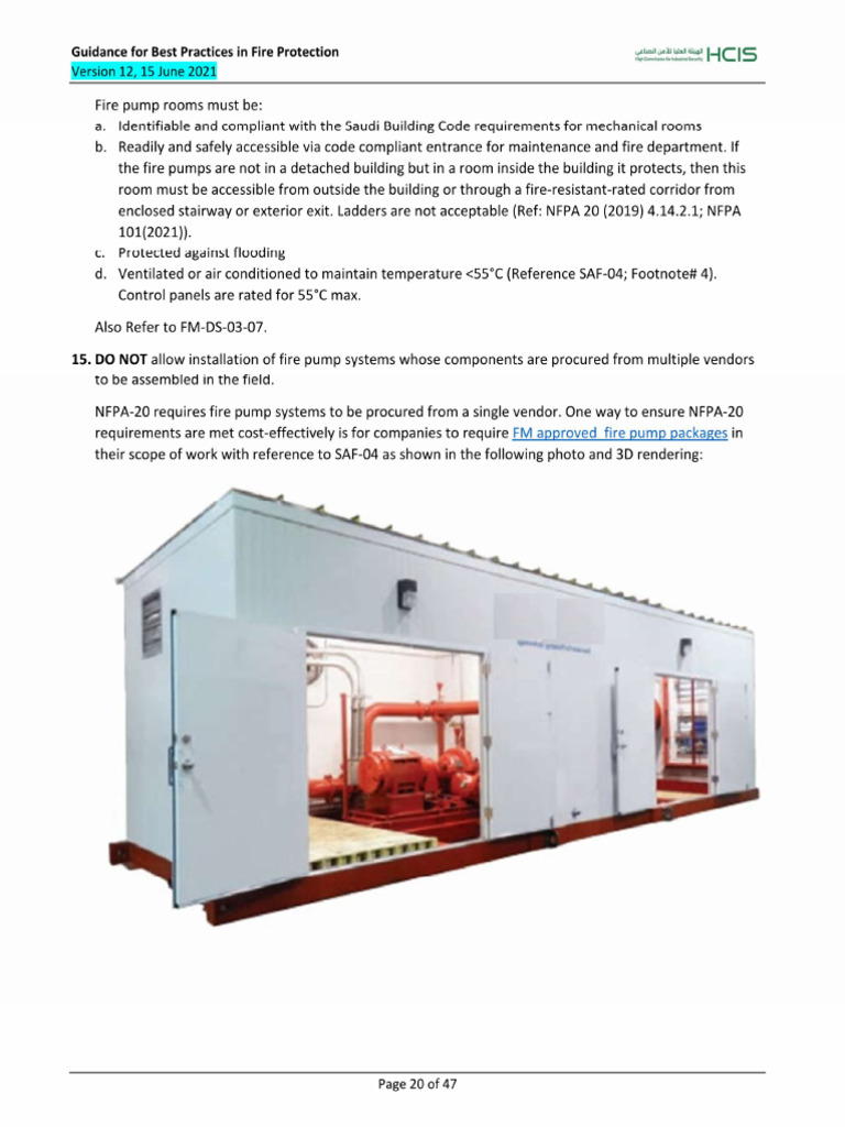 Safety Fire Protection Guidance and Good Practices | PDF