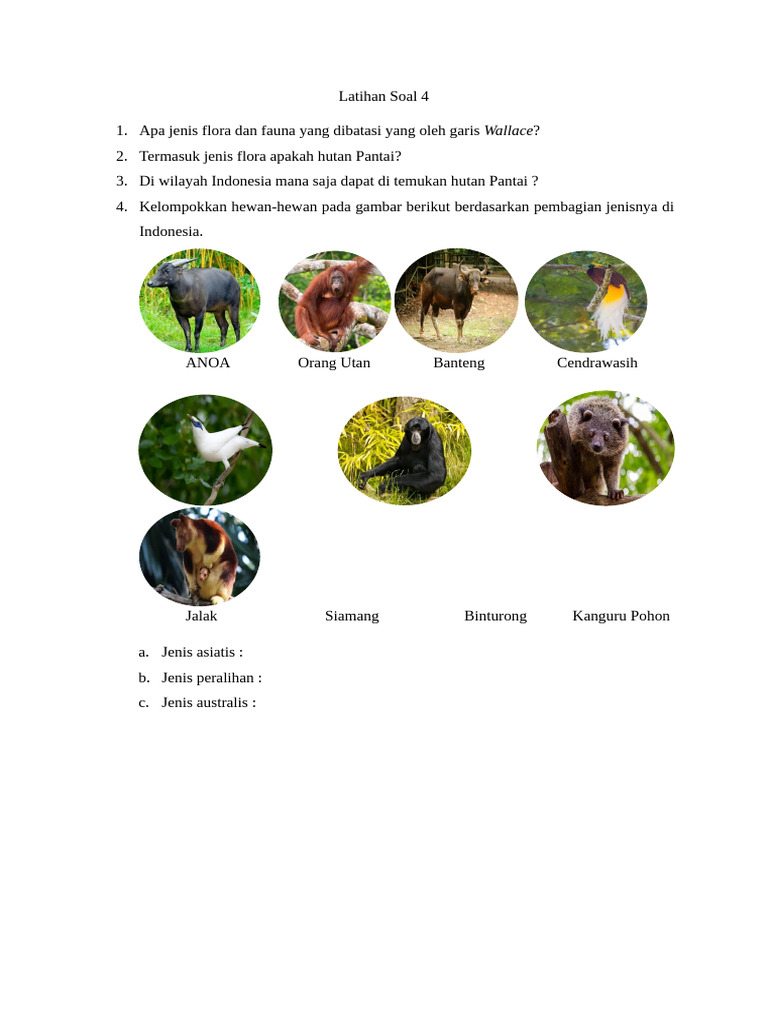 Latihan Soal 4 IPS BAB 1 | PDF