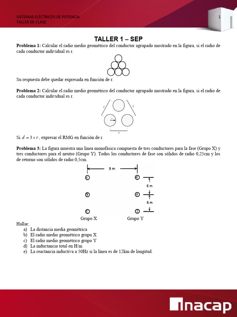 Radio medio geométrico de conductores | PDF | Resistencia Eléctrica y ...