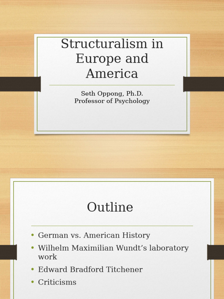 Titchener's Structuralism in Psychology | PDF | Liberal Arts Education ...