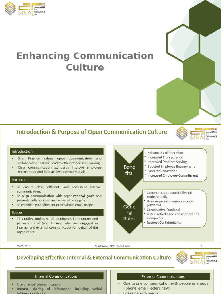 Enhancing Communication Culture Presentation | PDF | Communication ...