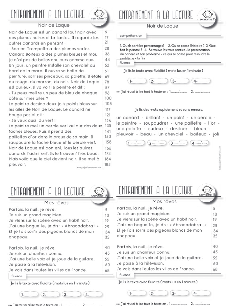 Période 4 Entrainement À La Lecture | PDF
