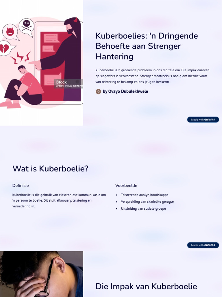 Kuberboelies N Dringende Behoefte Aan Strenger Hantering | PDF