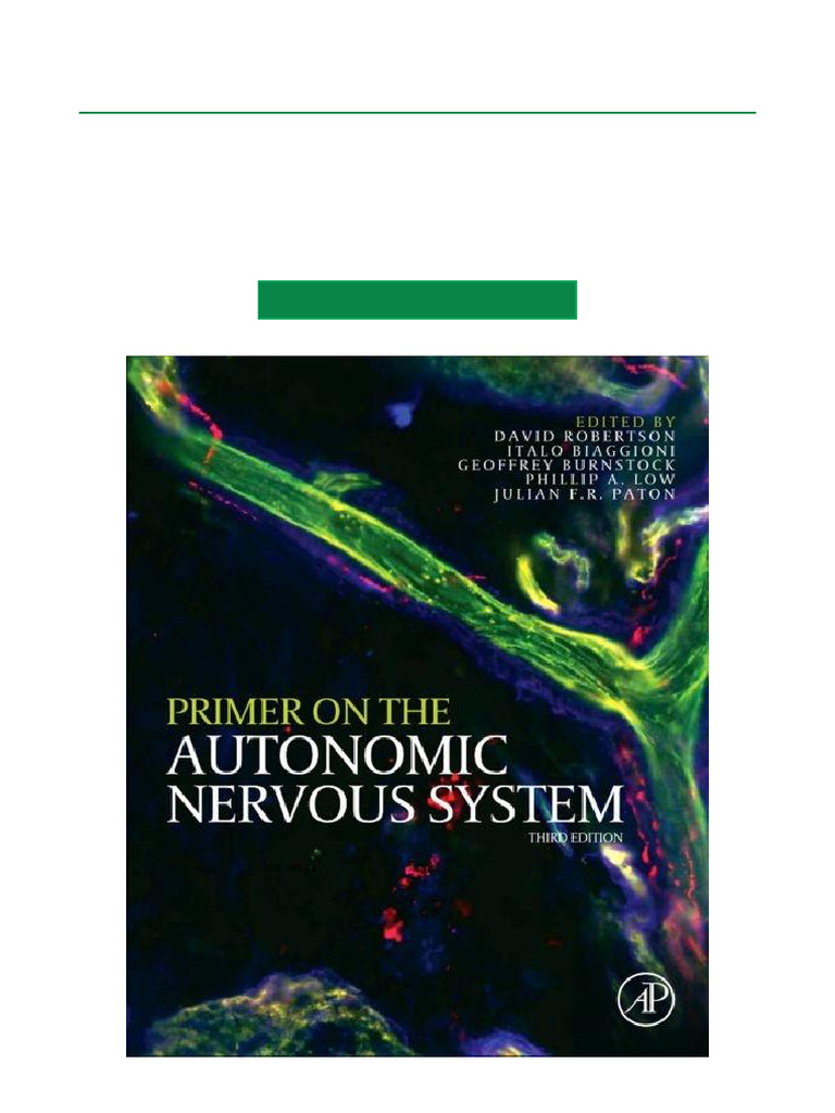 Primer on Autonomic Nervous System | PDF | Nervous System | Cellular ...