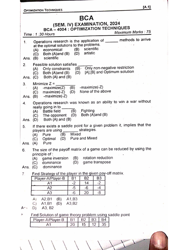 Optimization Techniques | PDF