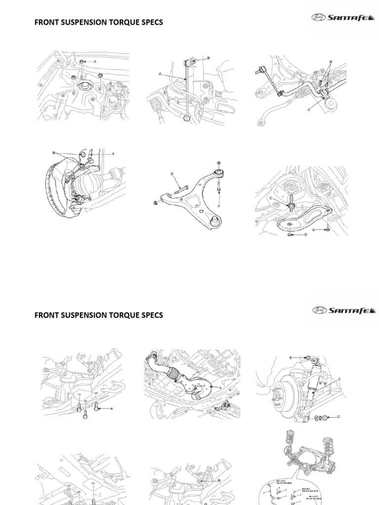 Front and Rear Suspension Torque Specs | PDF