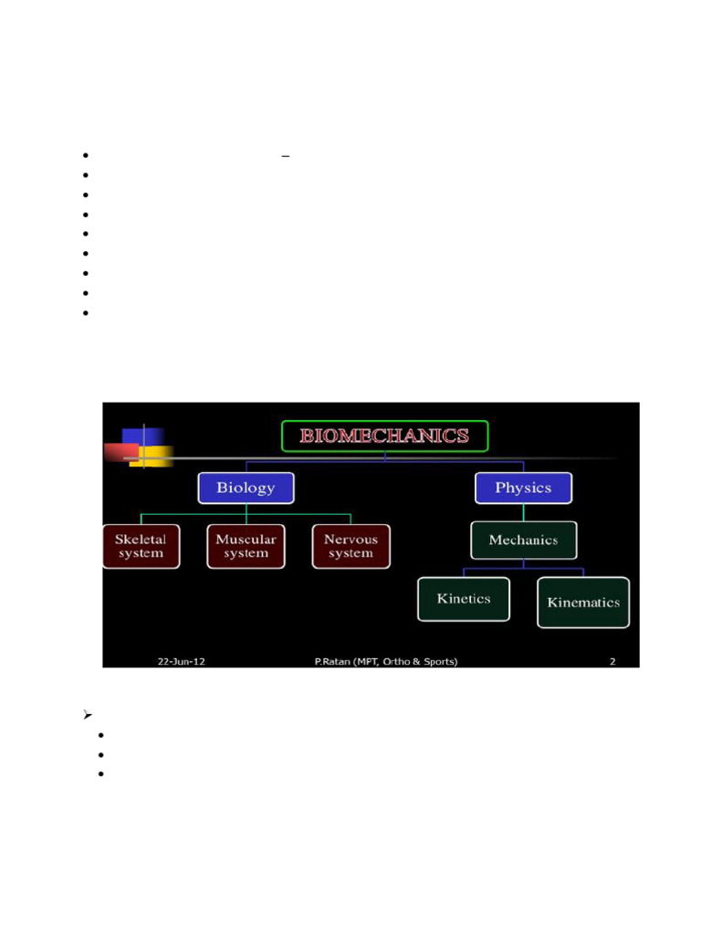 PHT 333 - Lecture 1 - Introduction to Biomechanics - Mathematical Overview | PDF | Force ...