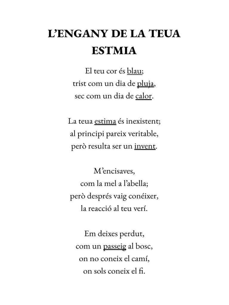 Poema Valenciano Imprimir | PDF
