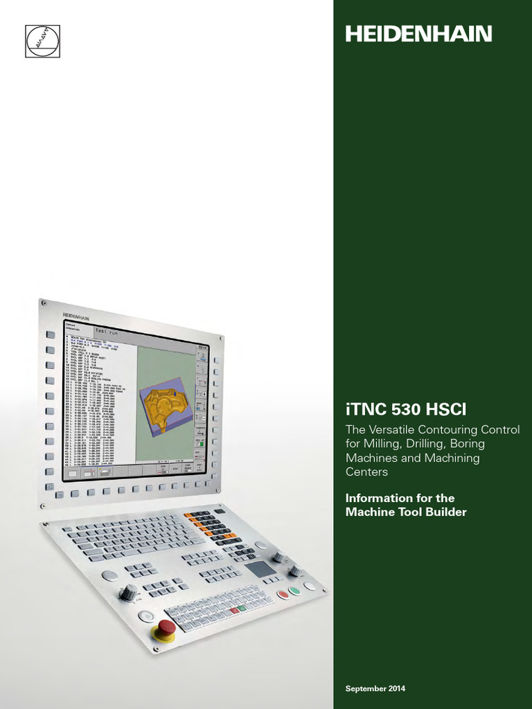 iTNC 530 HSCI Contouring Control Guide | PDF | Programmable Logic ...