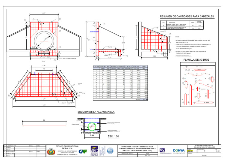 Plano Tipo Cabezal Alc. Tubulares | PDF | Materiales de construcción | Ingeniería de Edificación