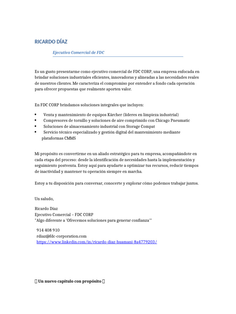 Soluciones Industriales de FDC CORP | PDF | Economias
